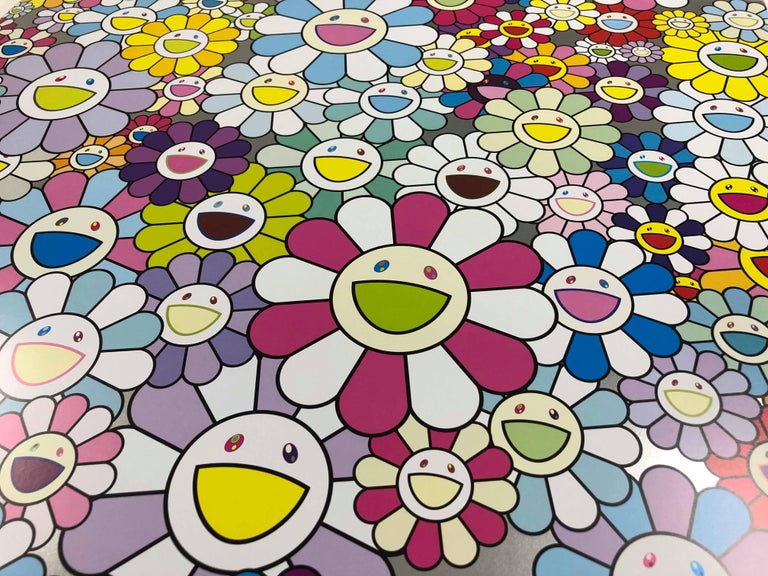 Takashi Murakami - Champagne Supernova : Multicolor + Pink and White ...