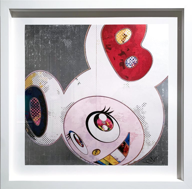 Takashi Murakami - DOB In Pure White Robe (Navy and Vermillion) at 1stDibs