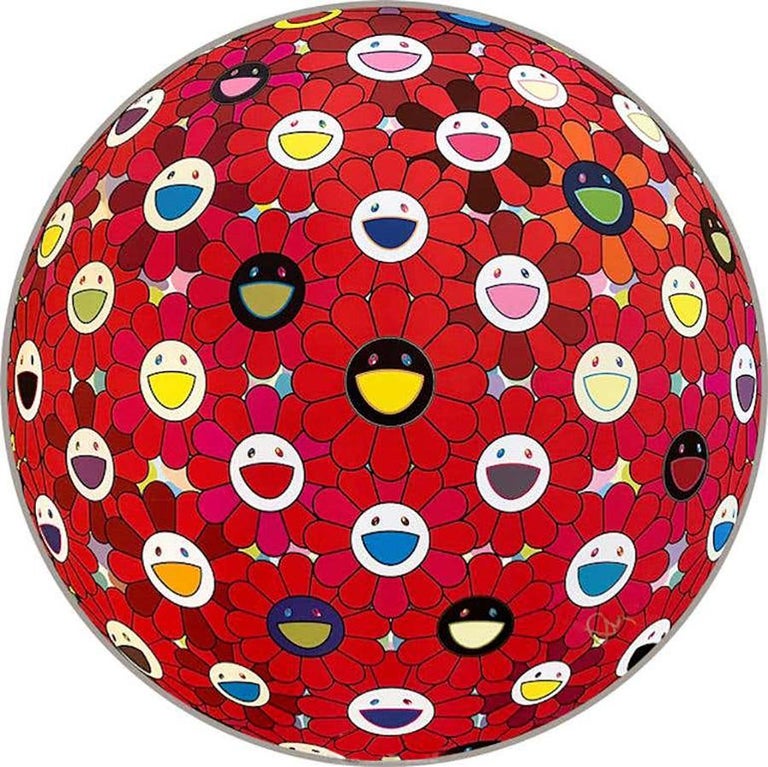 Takashi Murakami - Flower Ball: Bright Red at 1stDibs
