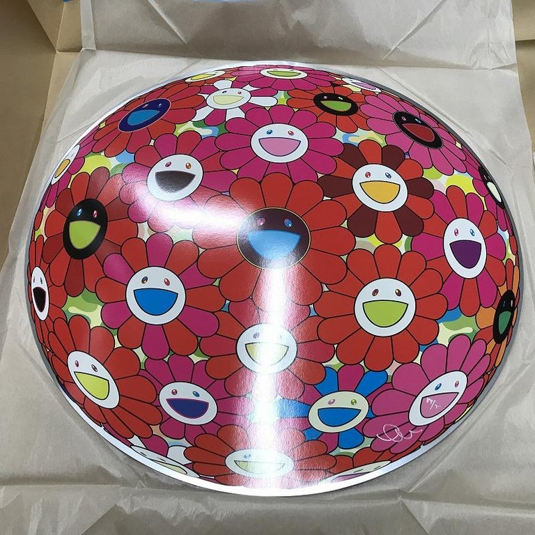 Takashi Murakami - Flowerball (3D) - Red, Pink, Blue Limited Edition ...