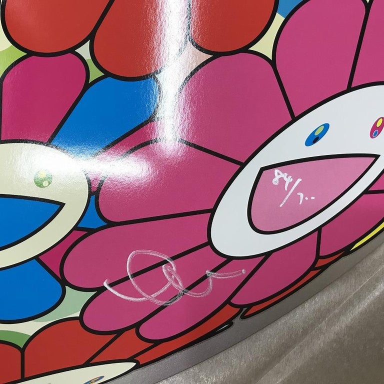 Takashi Murakami - Flowerball (3D) - Red, Pink, Blue Limited Edition ...