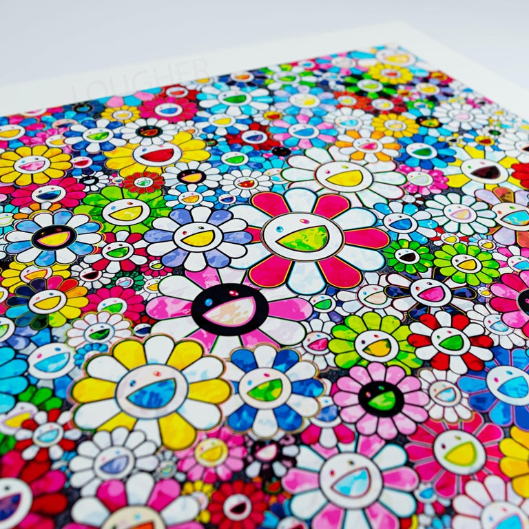 Takashi Murakami - Flowers with Smiley Faces For Sale at 1stDibs