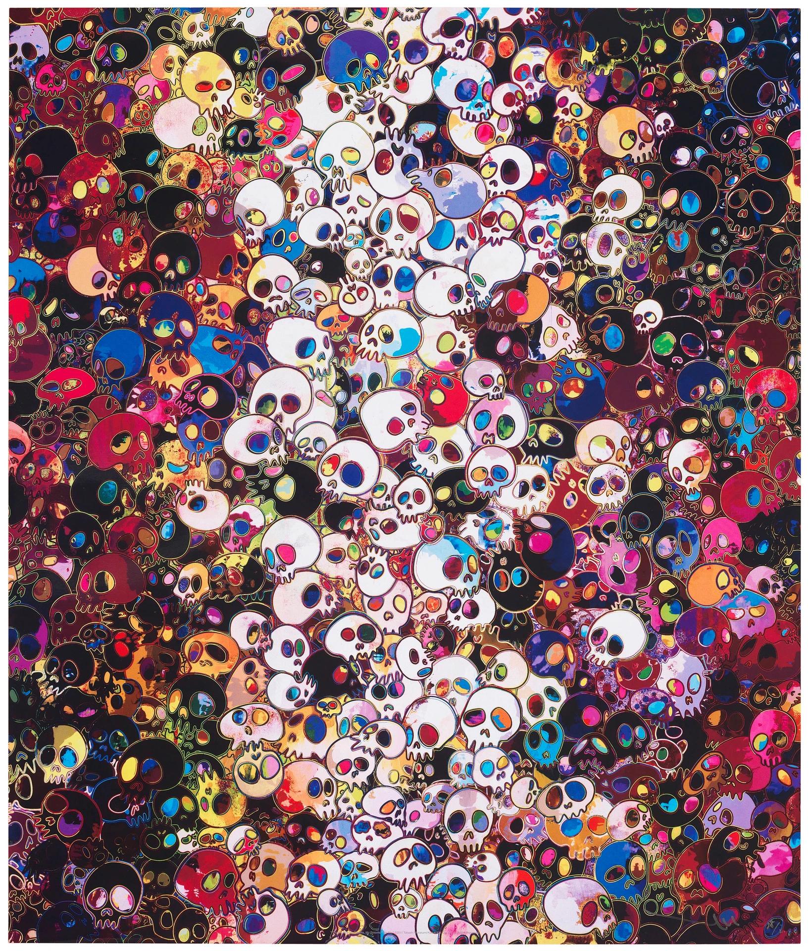 Takashi Murakami - TAKASHI MURAKAMI: Flower Ball: Lots of Colors. Hand ...