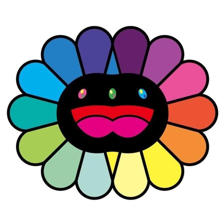 Takashi Murakami - Multicolor Double Face: Black For Sale at 1stDibs
