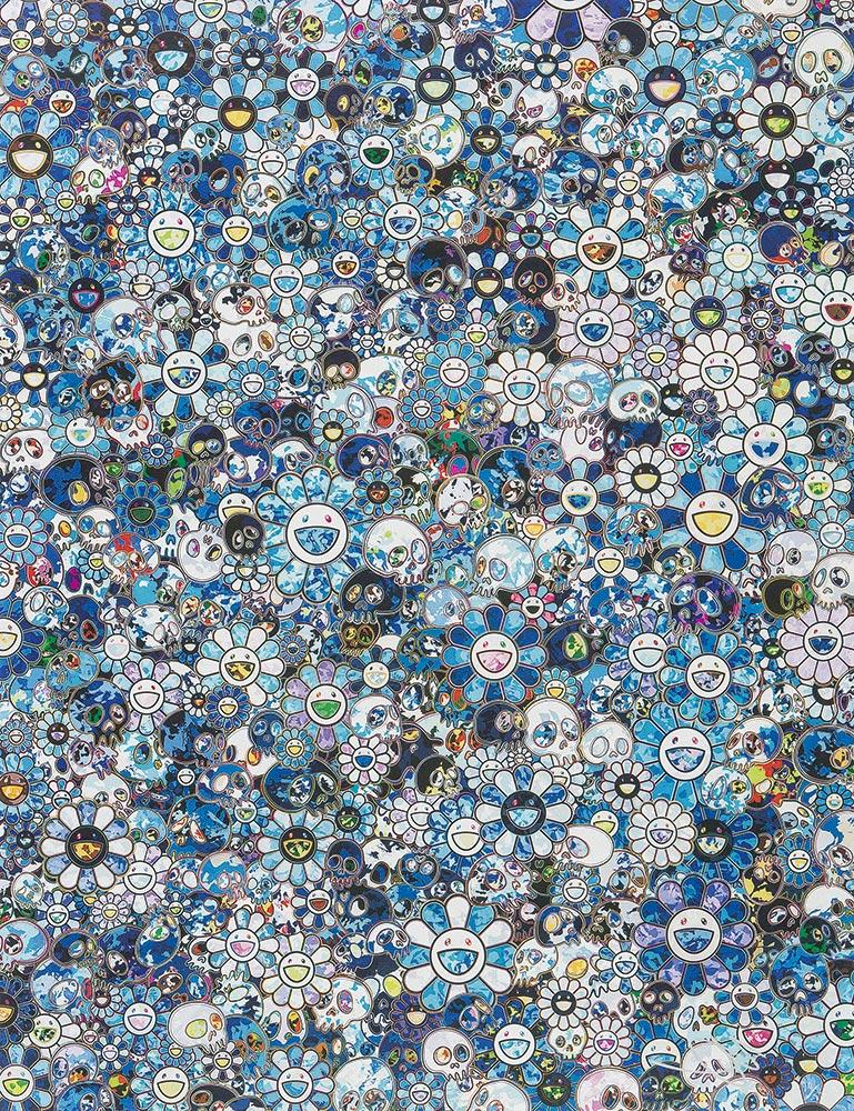 Takashi Murakami - TAKASHI MURAKAMI: Flower Ball: Lots of Colors. Hand ...