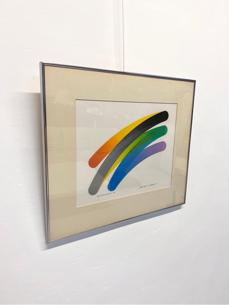 Takeshi Hara Strokes 17 Artist Proof Lithograph, 1983 For Sale at 1stDibs