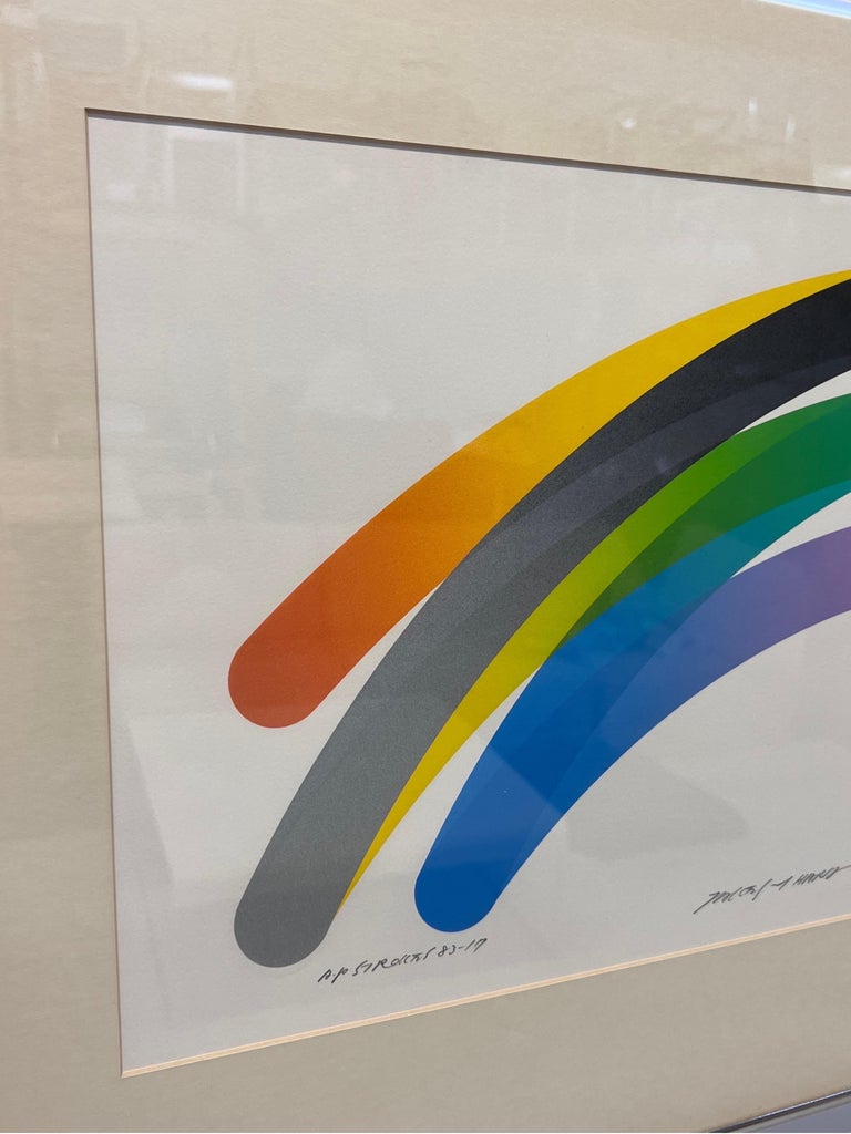 Takeshi Hara Strokes 17 Artist Proof Lithograph, 1983 For Sale at 1stDibs