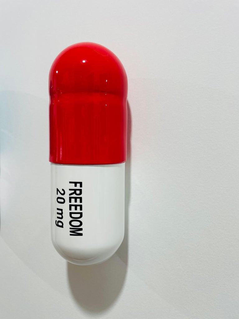 Tal Nehoray - 20 MG Freedom pill (white and red) - figurative sculpture ...