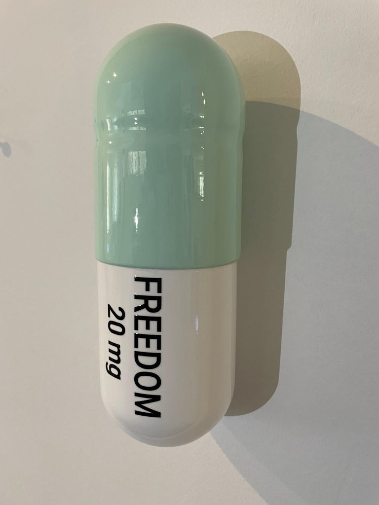 Tal Nehoray - 20 ML Freedom pill (white and mint green) - figurative ...