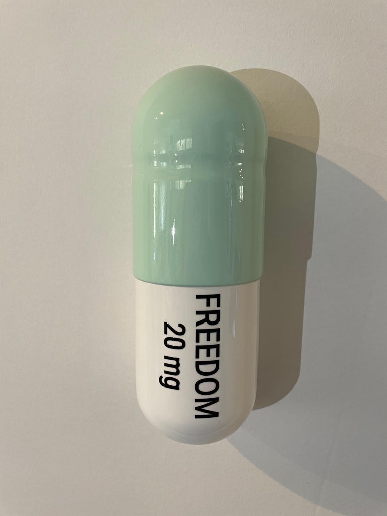 Tal Nehoray - 20 ML Freedom pill (white and mint green) - figurative ...