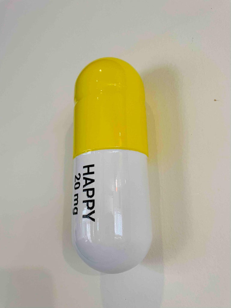 Tal Nehoray - 20 ML Happy pill (white and yellow) - figurative ...