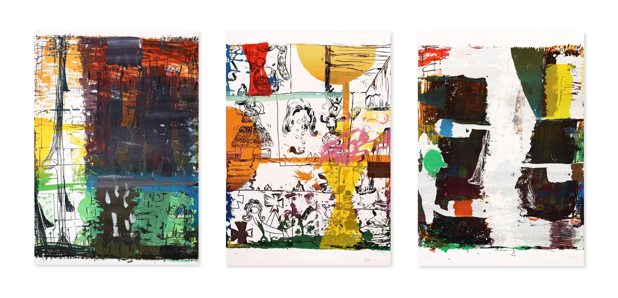 Tal R - Untitled, Suite of 3 Screenprints, Abstract Art, Contemporary ...