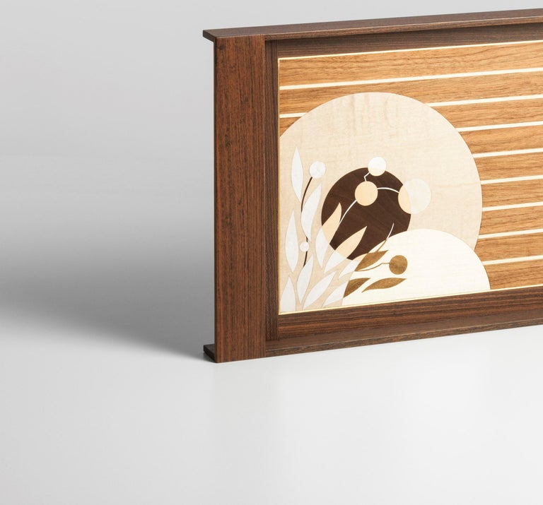 Talea Inlay Wood Tray, Japanese Inspiration, Hand-Made by Giordano ...