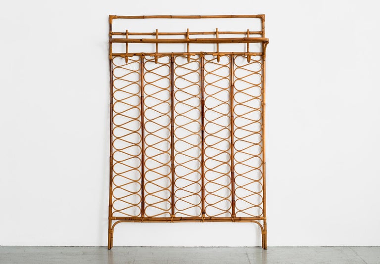 Italian Bamboo Coat Rack For Sale at 1stDibs
