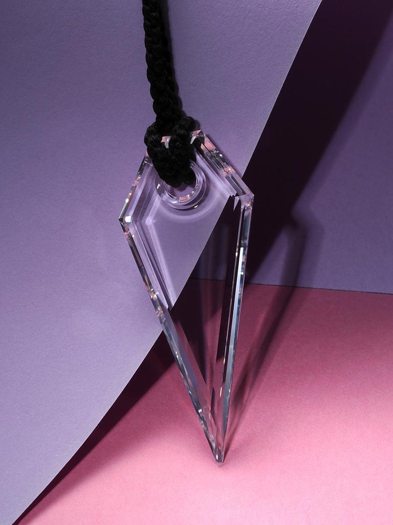 Talisman III Carved Rock Crystal Pendant Healing Gem Unisex Valentine's ...