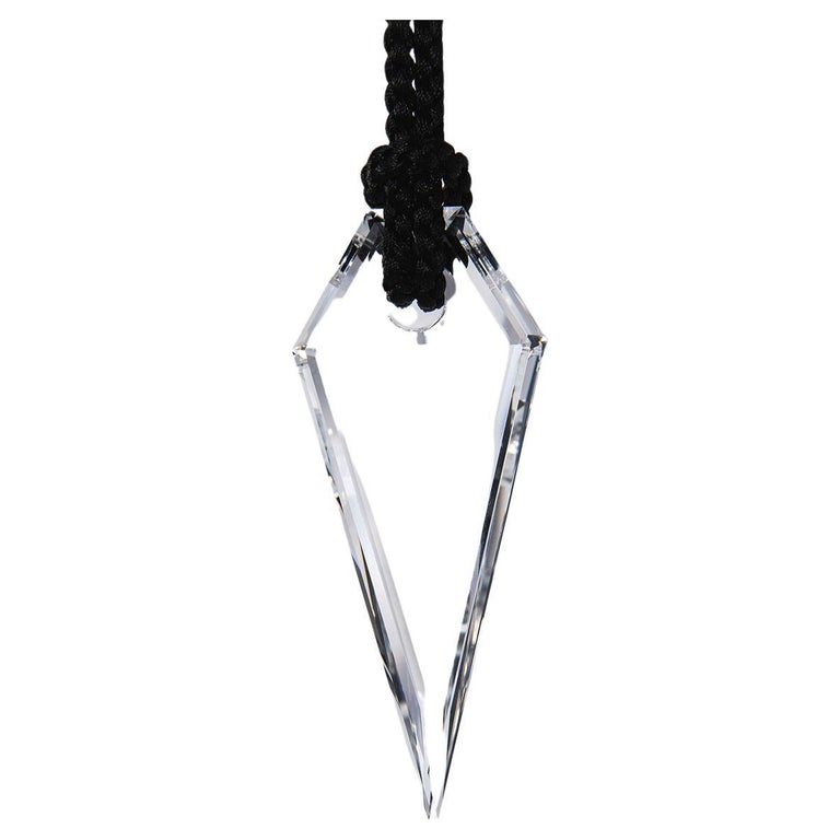 Talisman III Carved Rock Crystal Pendant Healing Gem Unisex Valentine's ...