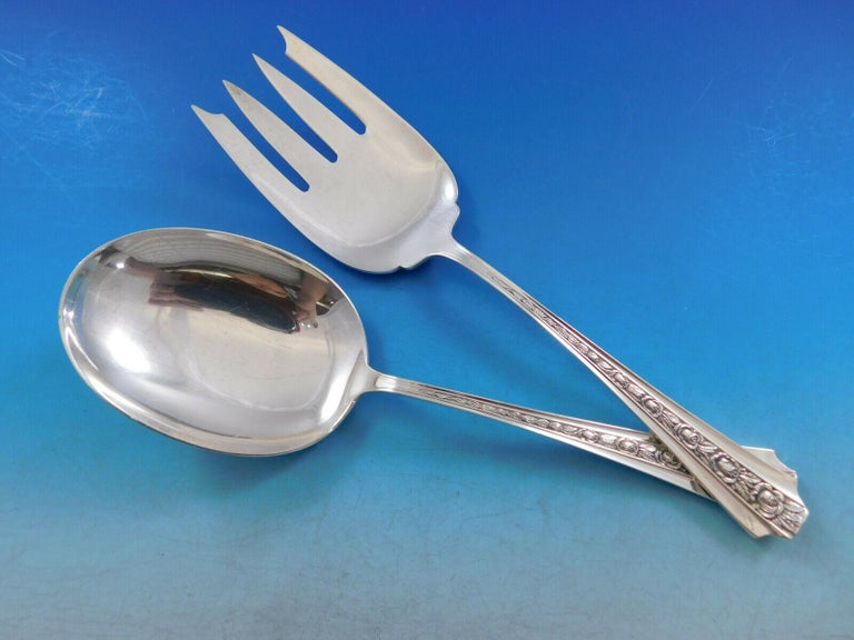 Talisman Rose by Frank Whiting Sterling Silver Flatware Set Service 78 ...