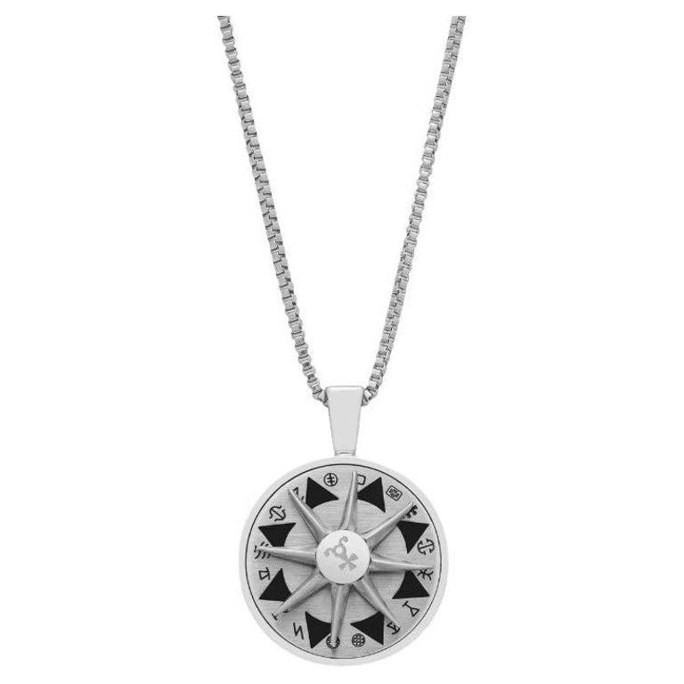 Talismanic Amulet Necklace in Stainless Steel For Sale at 1stDibs