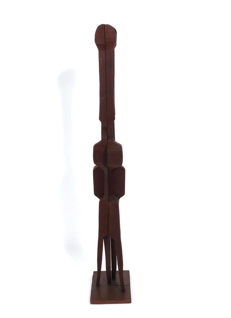 Tall Abstract Wood Sculpture at 1stDibs | tall wood sculptures, tall ...