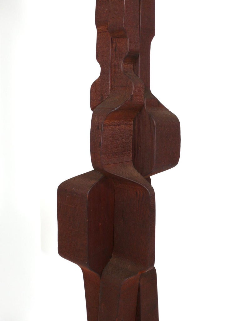 Tall Abstract Wood Sculpture at 1stDibs | tall wood sculptures, tall ...