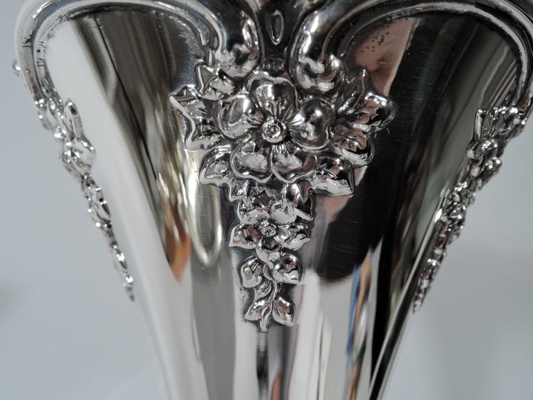 Antique Tall and Unusual Sterling Silver Vase by Tiffany For Sale at ...