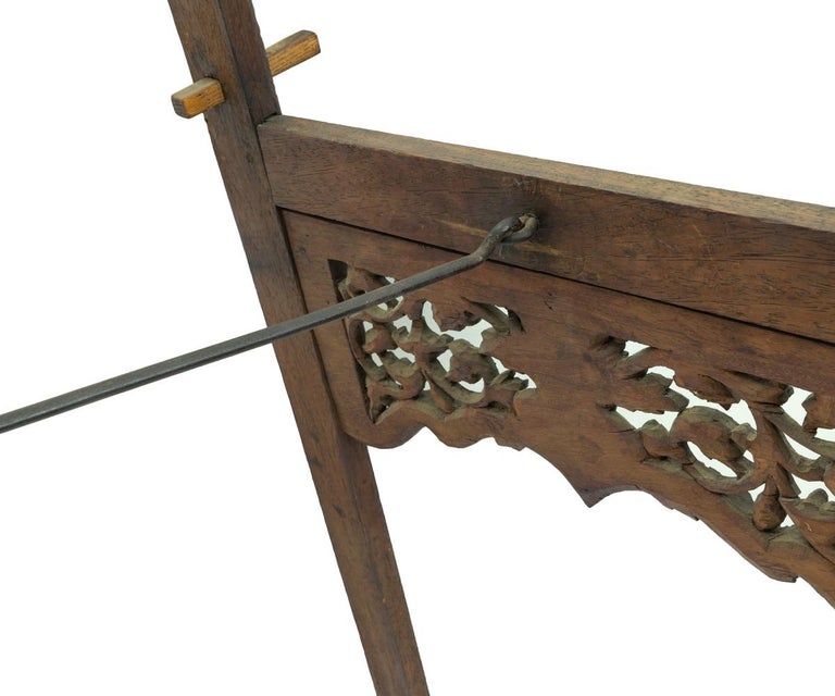 Tall Antique Asian Easel with Extraordinary Carvings For Sale at ...