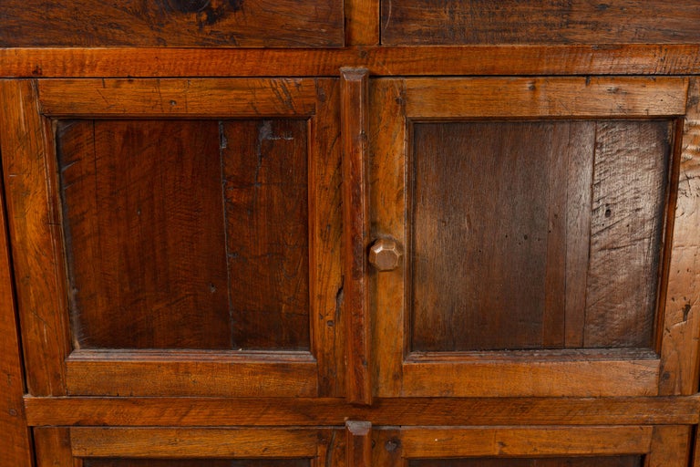 Tall Antique Javanese Teak Wood Cabinet with Four Double Doors and ...