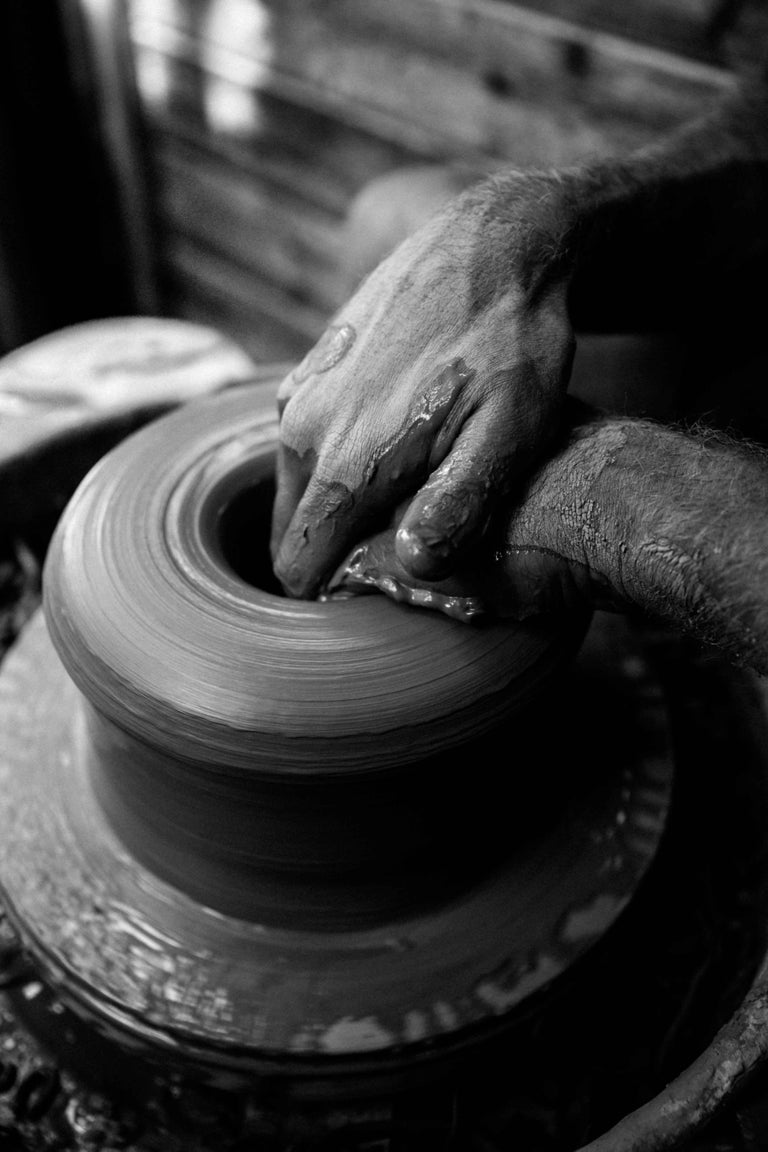 Skoby Joe Tall Brown and Creme Smooth Handmade Ceramic Sculpture, Wabi ...