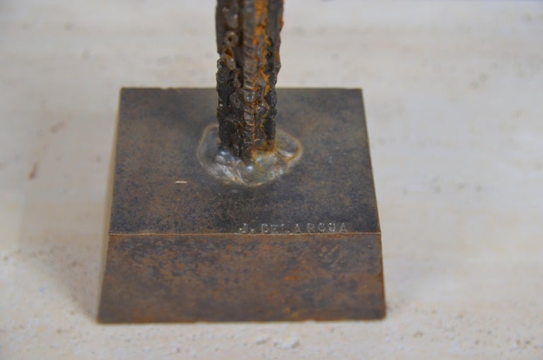 Tall Brutalist Studio Sculpture by John De La Rosa For Sale at 1stDibs