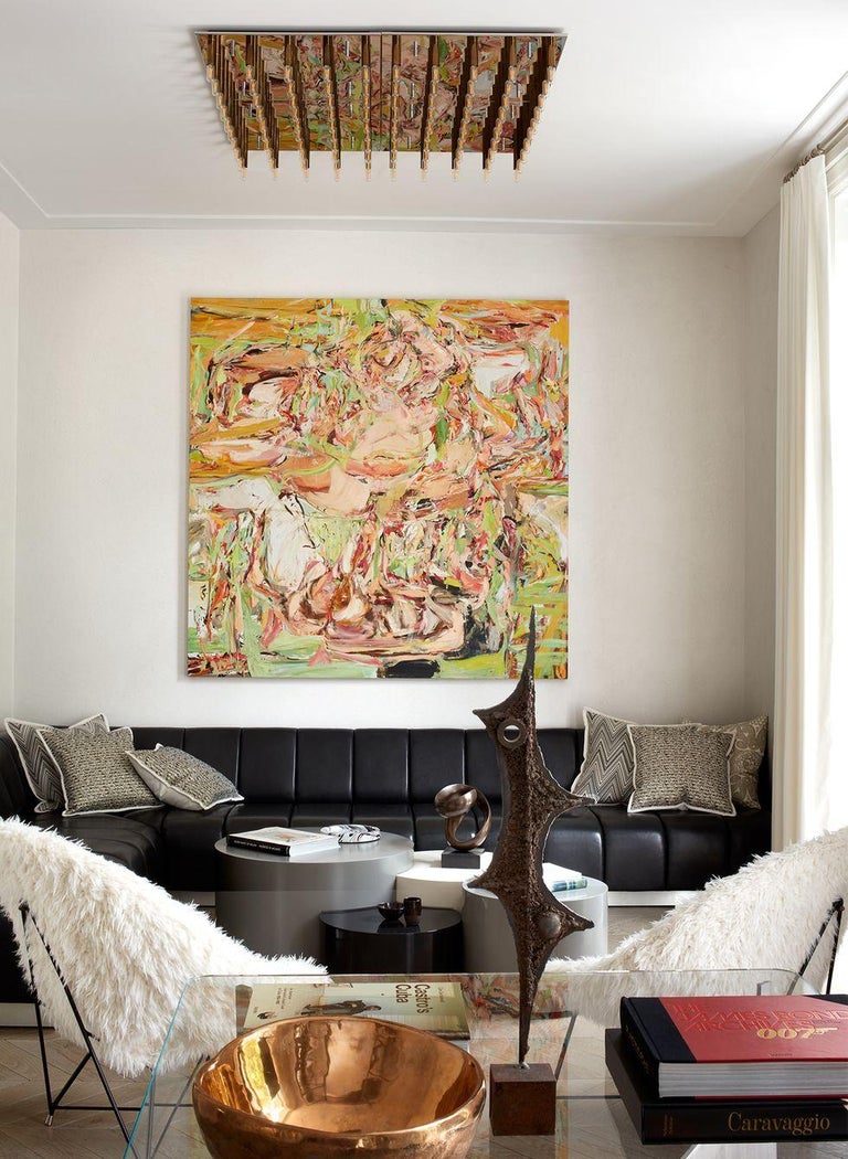 Tall Brutalist Studio Sculpture by John De La Rosa For Sale at 1stDibs