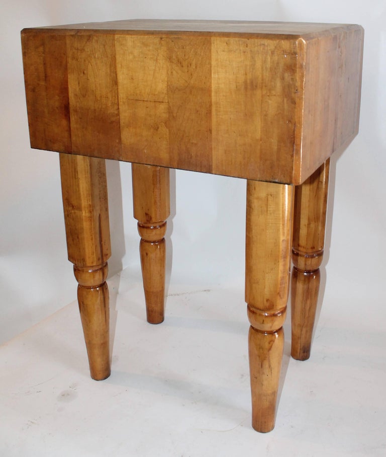 Tall Butcher Block Table at 1stDibs | chopping block table, butcher ...