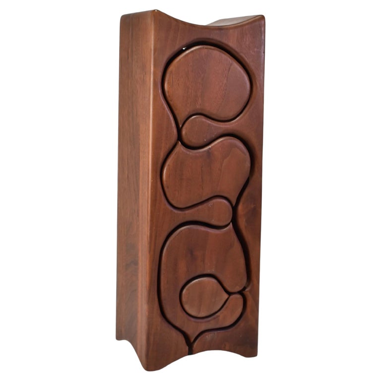Tall Carved Jewelry Box at 1stDibs