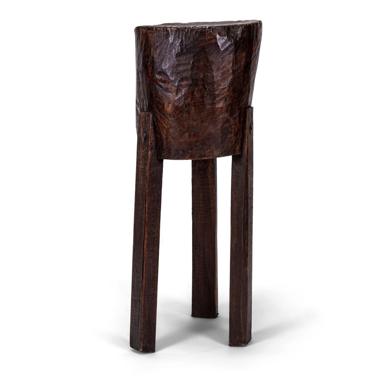 Tall Chestnut Butcher Block Stand at 1stDibs