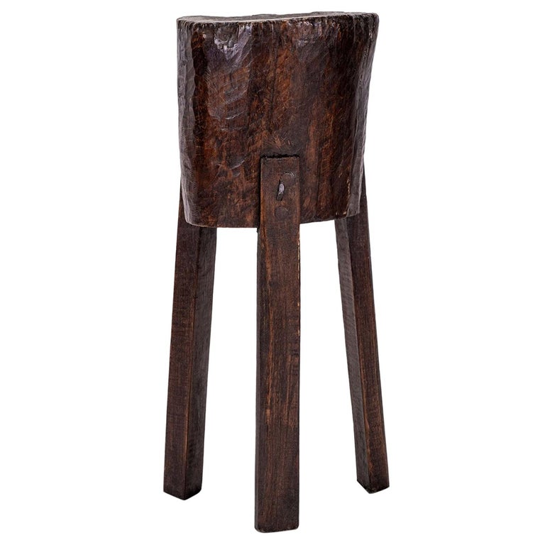 Tall Chestnut Butcher Block Stand at 1stDibs