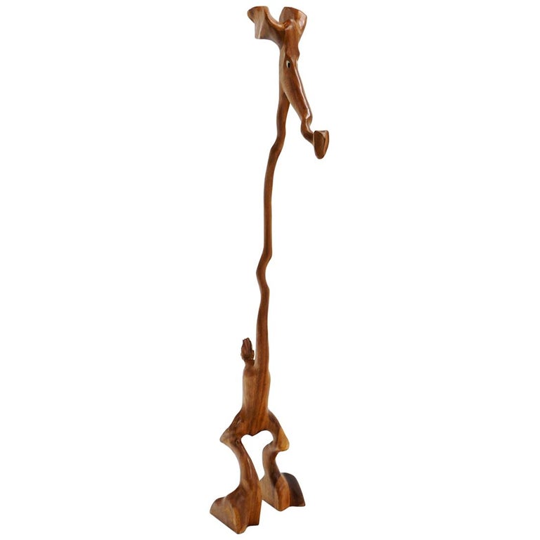 Tall Danish Teak Animal Sculpture by Knud Albert, Denmark, Signed For ...