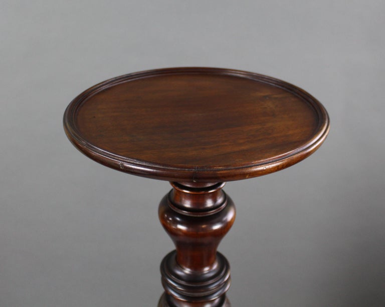 Tall English Carved Mahogany Victorian Twisted Stem Torchère For Sale ...