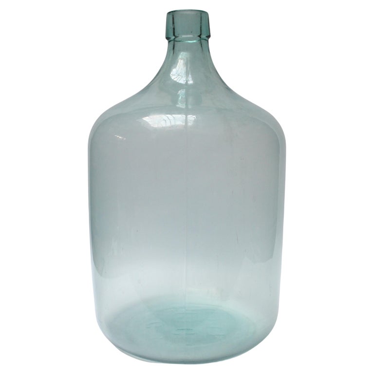 Tall European French Ice Blue Demijohn / Carboy For Sale at 1stDibs ...