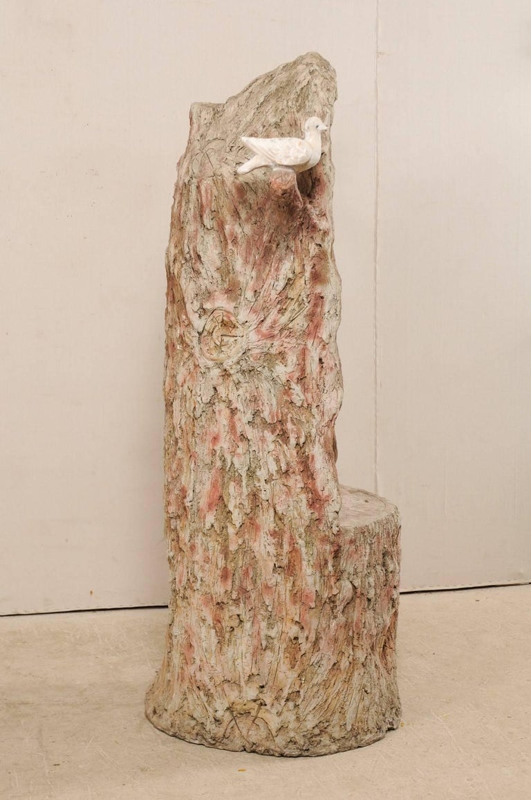 A Fabulous 6.5 Ft Tall Faux Bois Mid-Century American Folk Art Outdoor ...