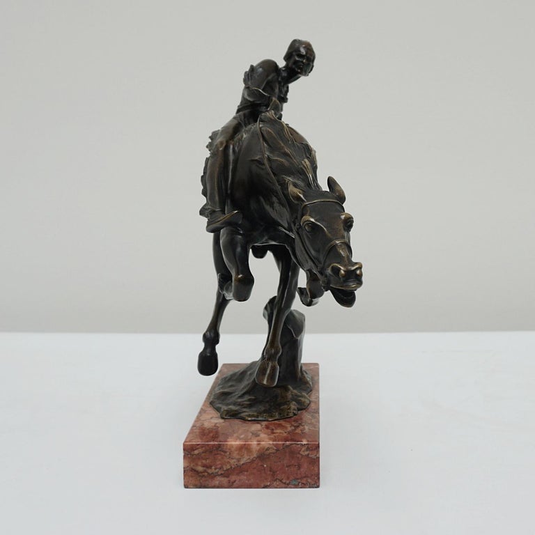 "Tall Feather" Art Deco Bronze Sculpture by Bruno Zach at 1stDibs
