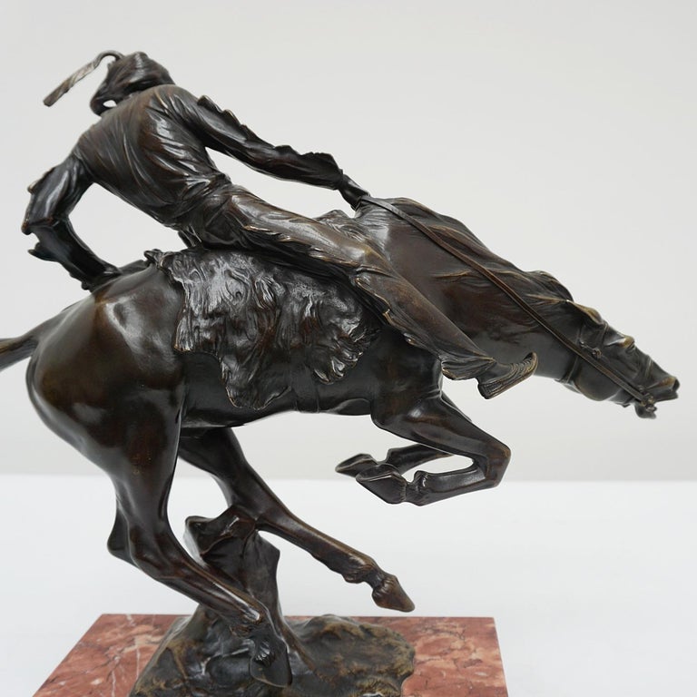 "Tall Feather" Art Deco Bronze Sculpture by Bruno Zach at 1stDibs