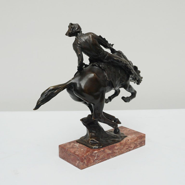 "Tall Feather" Art Deco Bronze Sculpture by Bruno Zach at 1stDibs