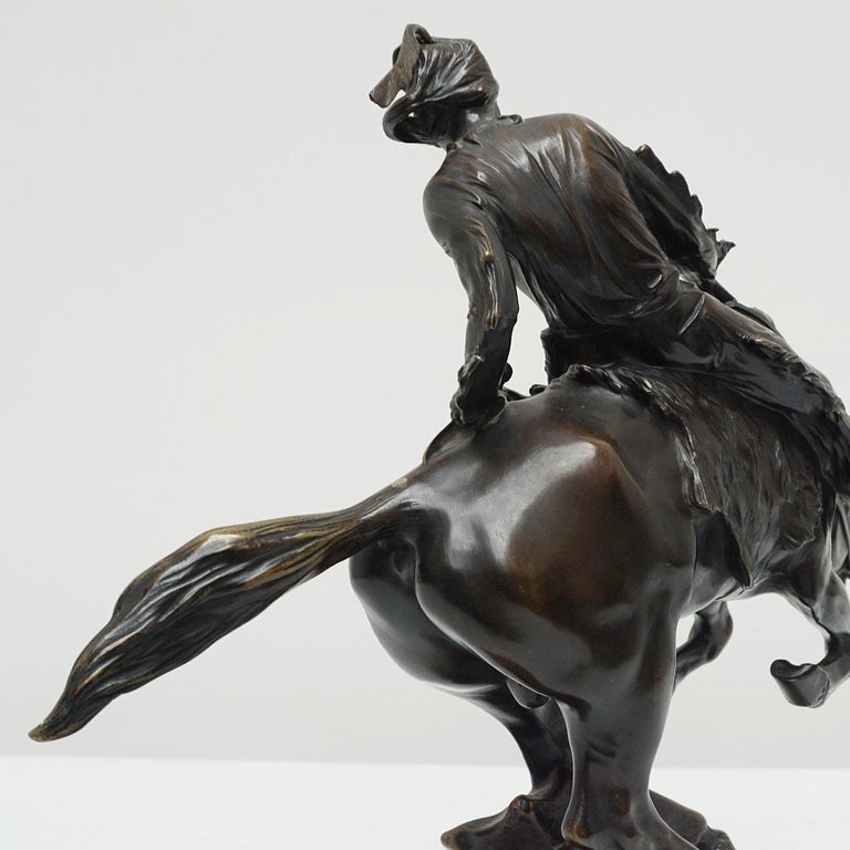 "Tall Feather" Art Deco Bronze Sculpture by Bruno Zach at 1stDibs