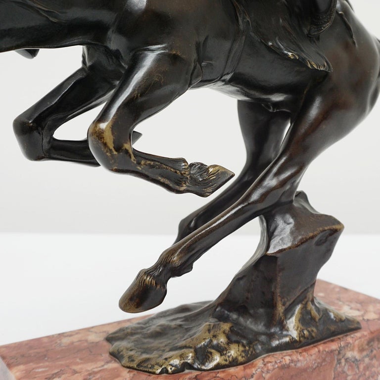 "Tall Feather" Art Deco Bronze Sculpture by Bruno Zach at 1stDibs