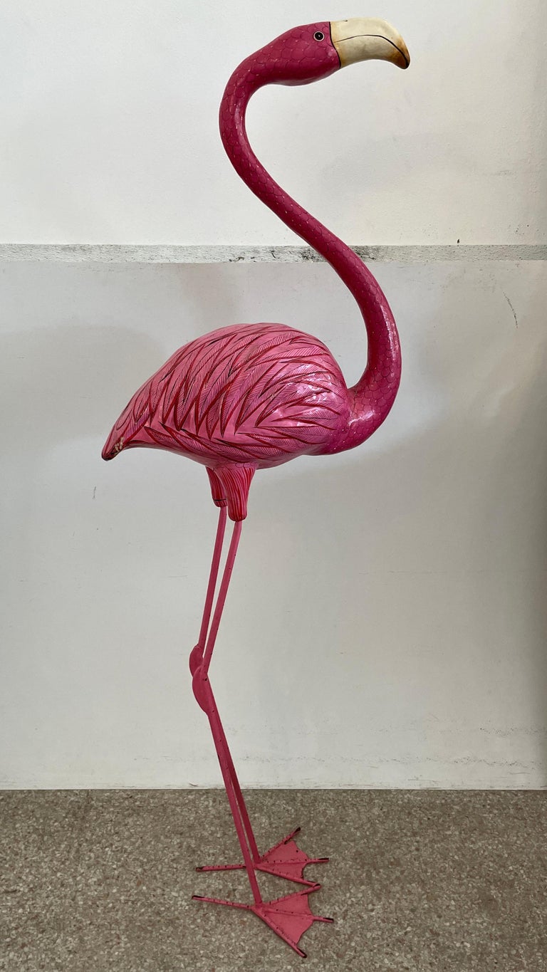 Tall Flamingo Sculpture in the Style of Sergio Bustamante For Sale at ...
