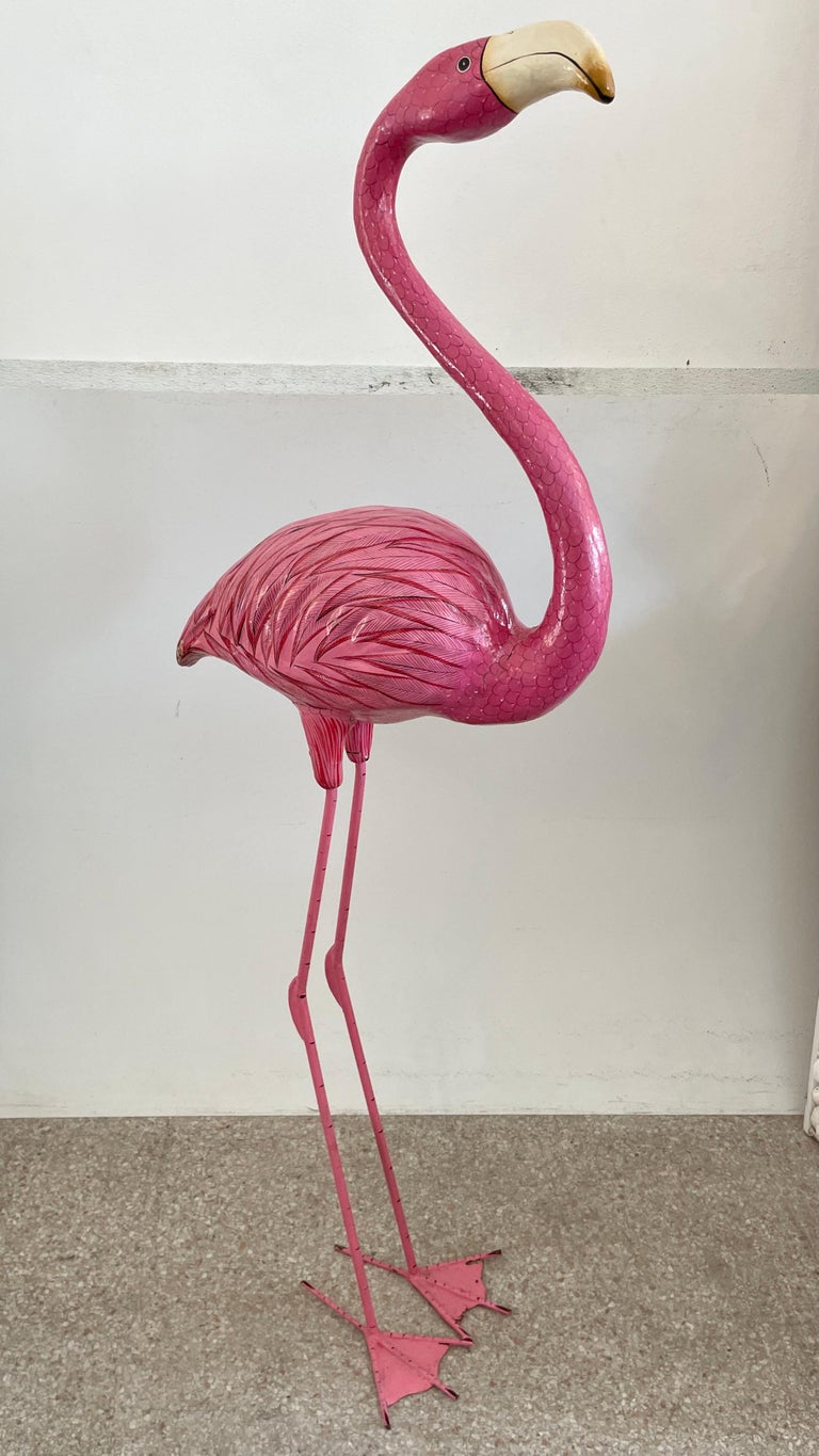 Tall Flamingo Sculpture in the Style of Sergio Bustamante For Sale at ...