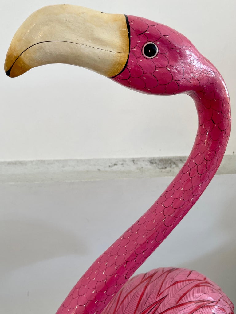 Tall Flamingo Sculpture in the Style of Sergio Bustamante For Sale at ...