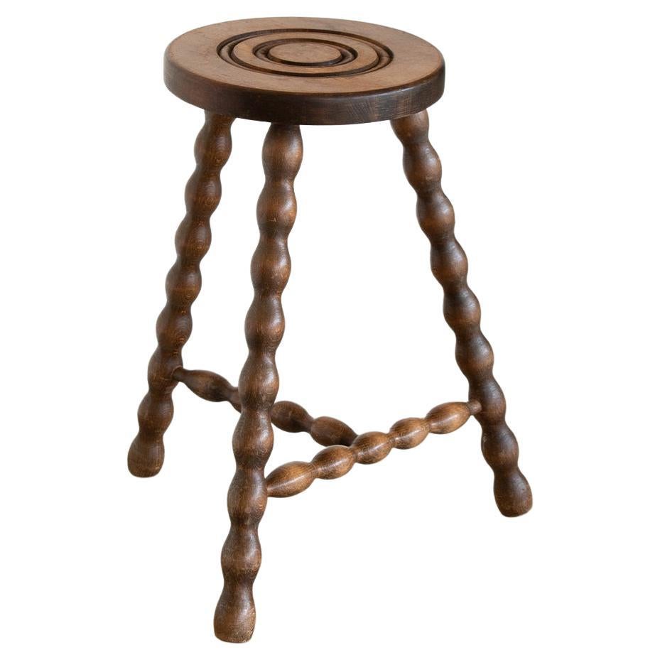 Mid-Century Tripod Stool, France For Sale at 1stDibs