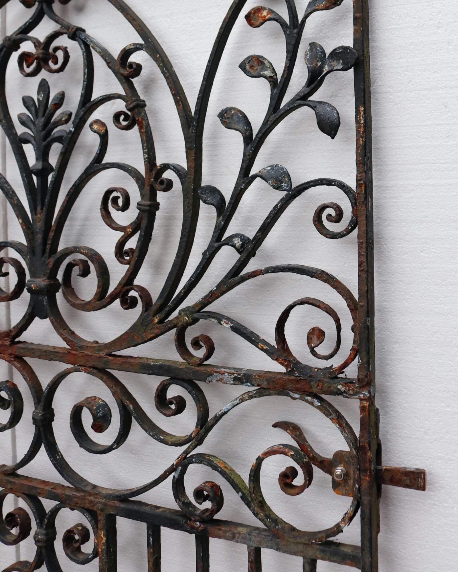 Tall Georgian Wrought Iron Pedestrian Gate For Sale at 1stDibs