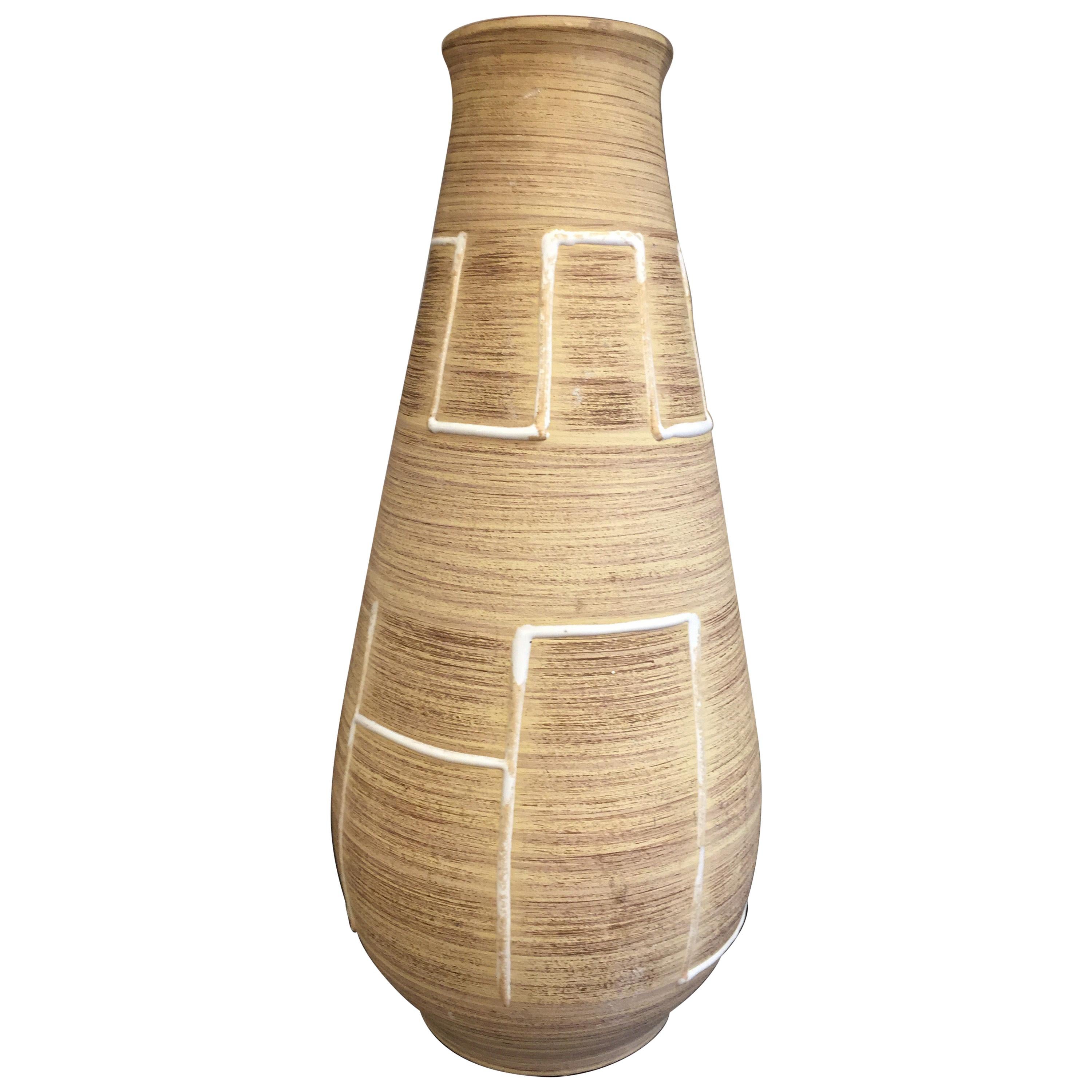 Tall German Geometric Design Vase at 1stDibs