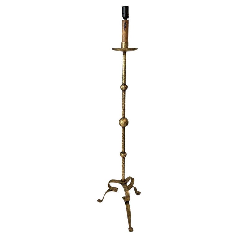 Tall Iron Floor Lamp For Sale at 1stDibs